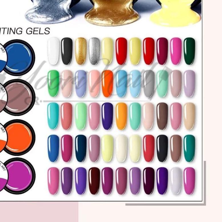 Jual Painting gel pot eceran polish gel lukis nail art uv gel paint gel ...