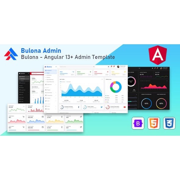 Jual Bootstrap 5 - Bulona Angular 13+ | Premium Admin Dashboard Template | Shopee Indonesia