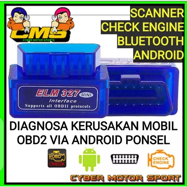 Jual Alat Scanner deteksi kerusakan mobil. Scanner OBD2 . check engine ...