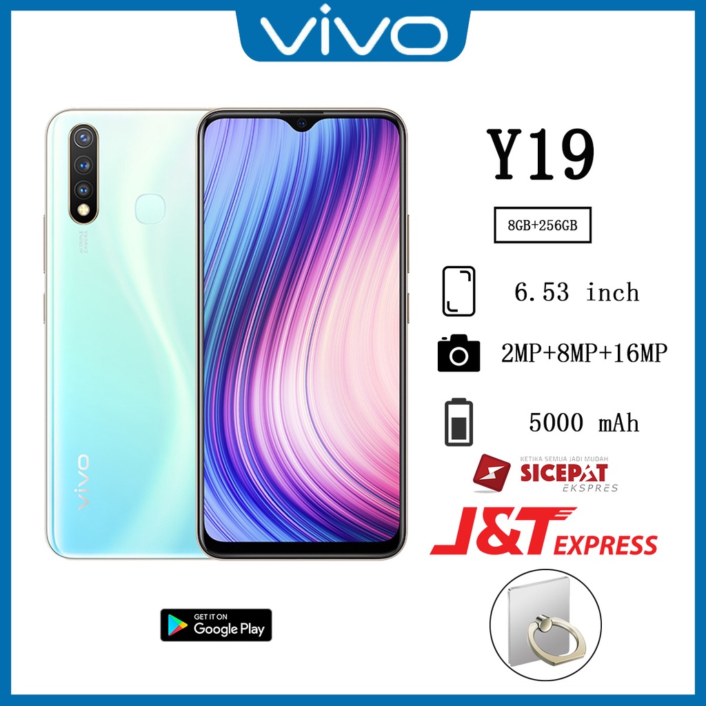 Jual HP VIVO Y19 RAM 8/256GB Layar 6.53 inci 4G LTE Baru Smartphone ...