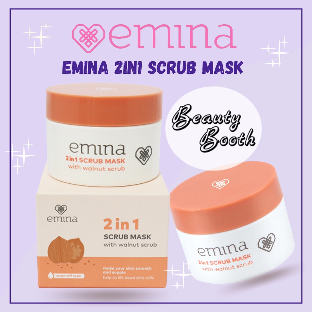 Jual EMINA 2in1 Scrub Mask 50ml | Shopee Indonesia