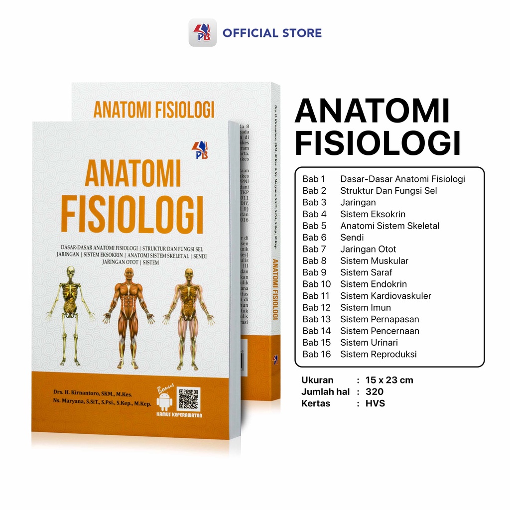 Jual Buku Anatomi Fisiologi : Dasar Dasar Anatomi Fisiologi, Struktur Dan Fungsi Jaringan Sel ...