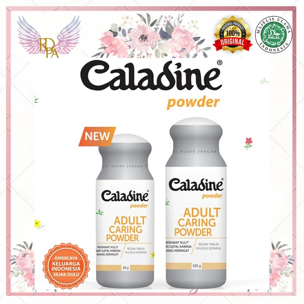 Jual Caladine Adult Caring Powder 60gr dan 100 gr. Bedak Tabur Bayi dan ...
