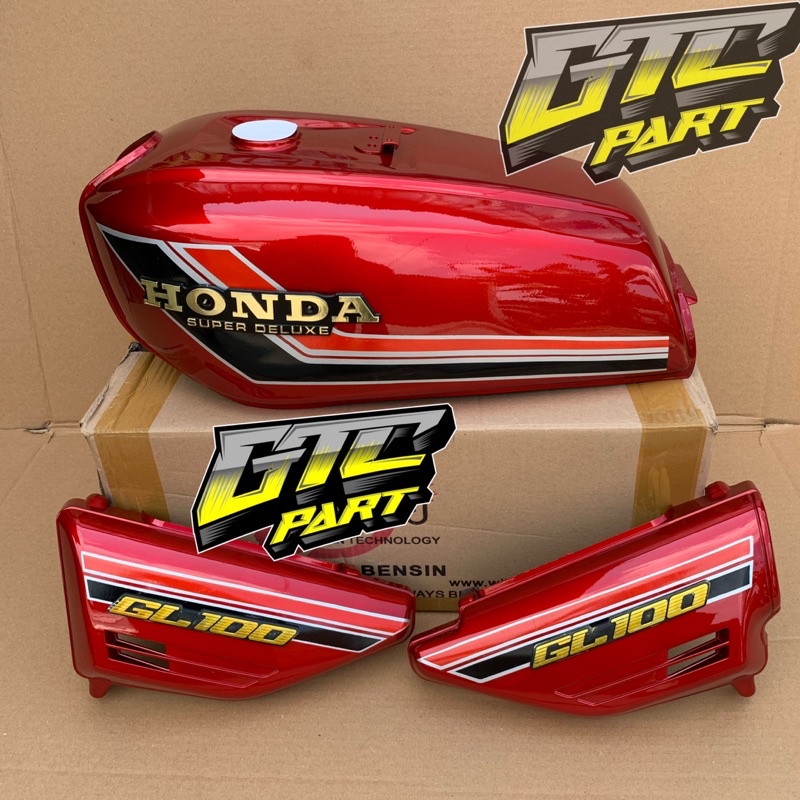 Jual Tangki gl 100 pres pabrik warna merah maron set bok aki set ...