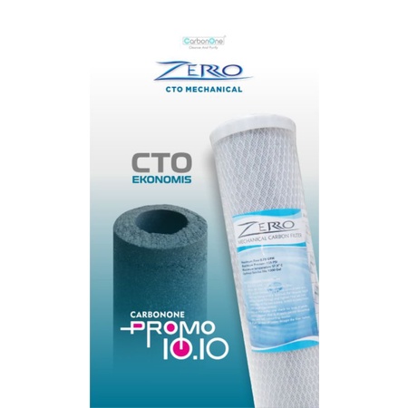 Jual CTO / Carbon Block 20" | Zerro Mechanical Filter air | Shopee ...