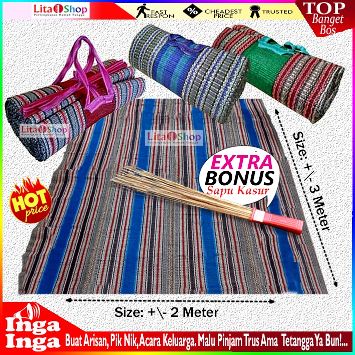 Jual Tikar Lipat Tenun Tanpa Sambungan New Elresas 3x1,8/3x2 Meter ...