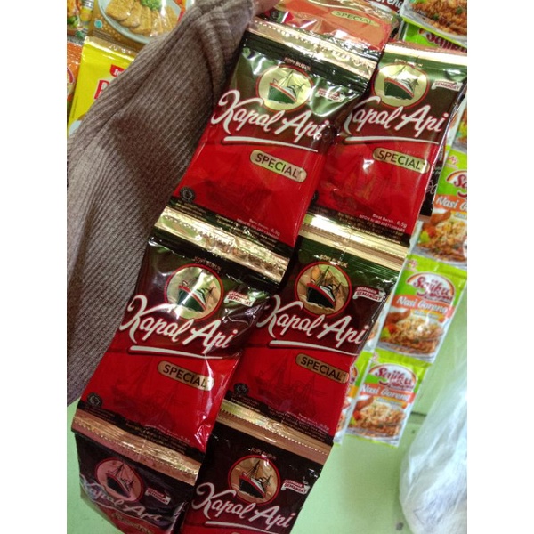 Jual Kopi kapal api sachet 6gr (1 Renteng isi 10 sachet) | Shopee Indonesia