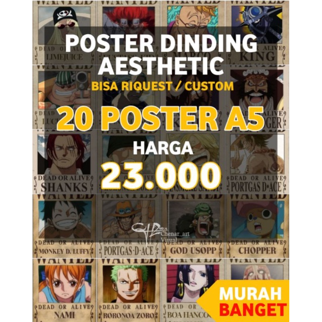 Jual Poster dinding isi 20pcs | poster murah | poster aesthetic ...