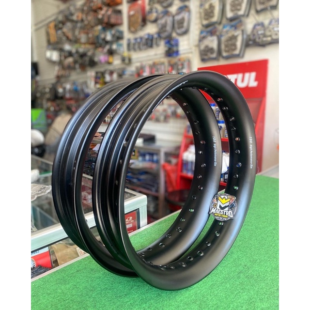 Jual VELG SET TDR U SHAPE MATTE BLACK 250/300-17 | Shopee Indonesia