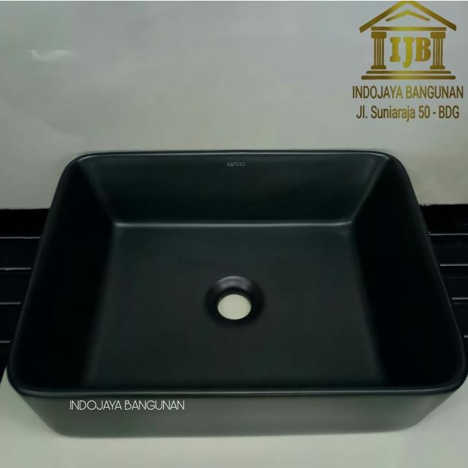 Jual $$] Wastafel Keramik Hitam Bulat Kotak | Shopee Indonesia