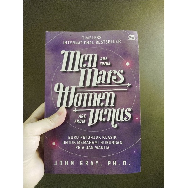 Jual Men are from Mars Women are from Venus - John Gray (terjemahan bahasa Indonesia) | Shopee ...