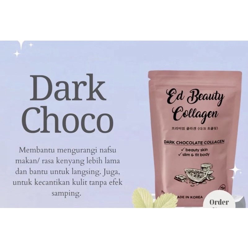Jual ed beauty collagen dark chocho | Shopee Indonesia