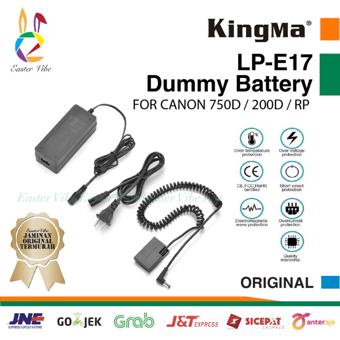 Jual KINGMA DUMMY BATTERY LP-E17 INDOOR WITH AC POWER SUPPLY ADAPTER ...
