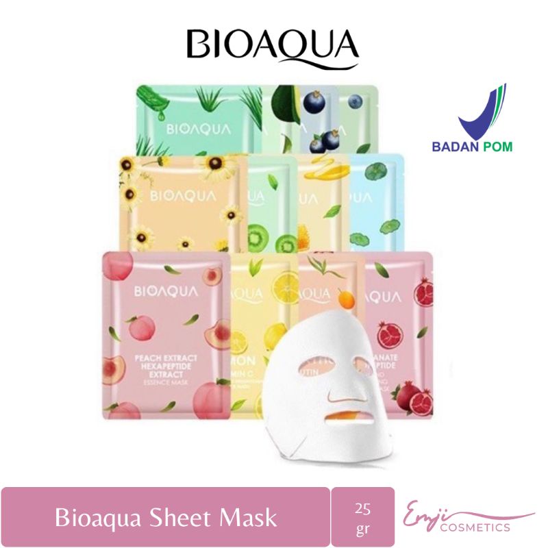 Jual BIOAQUA Sheet Mask Hydrating Essence Face Mask Brightening Moisturizing Skin Care Anti ...