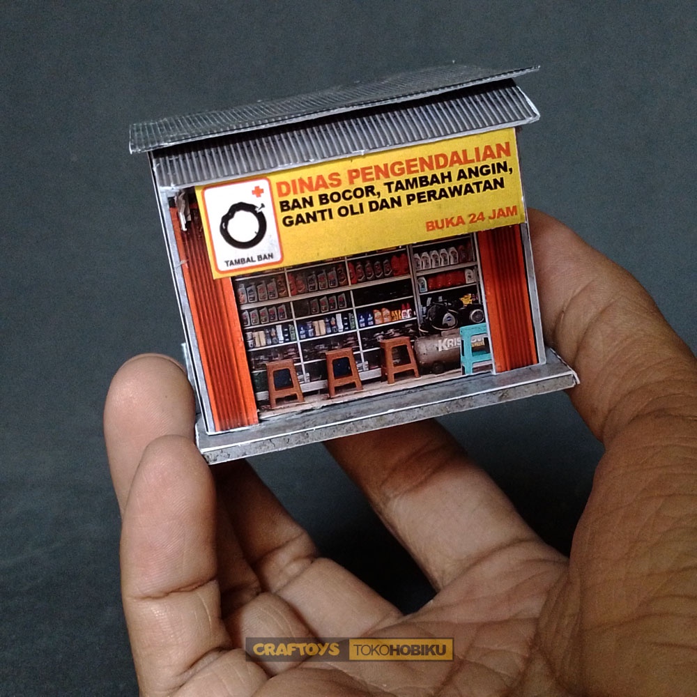 Jual DIORAMA DIECAST - MINIATUR BENGKEL TAMBAL BAN | Shopee Indonesia