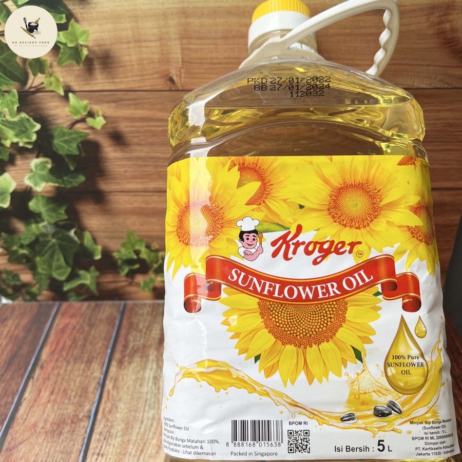 Jual Kroger Sunflower Oil / Minyak Bunga Matahari - 5LT - Std Packing ...