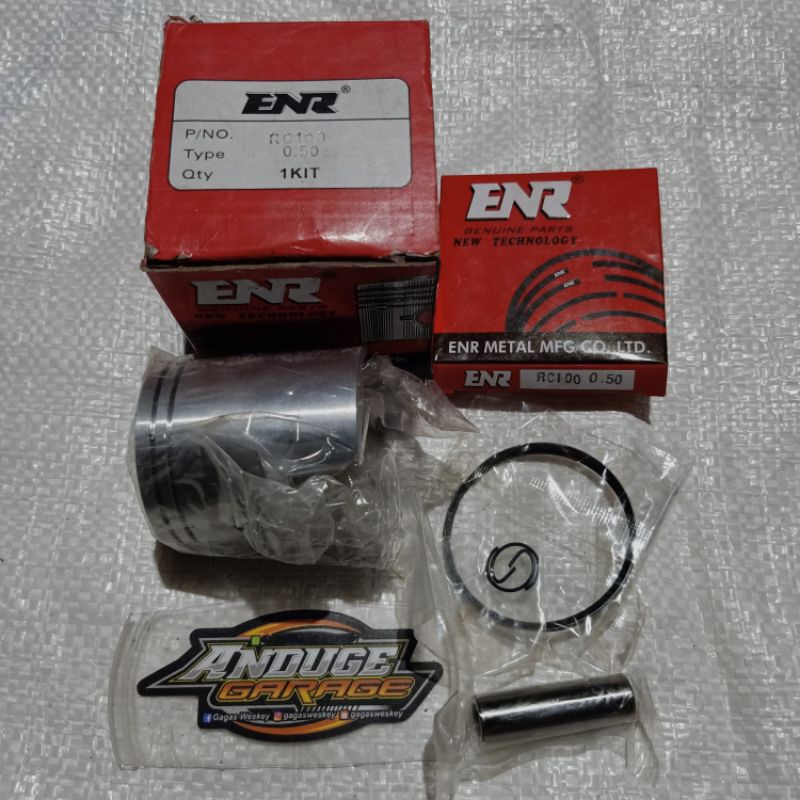 Jual Piston seher seker torak ring set kit oversize OS 50 Suzuki RC 100 bravo | Shopee Indonesia