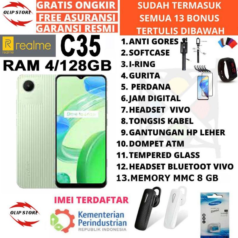 Jual REALME C35 4/128 RAM 4GB ROM 128GB GARANSI RESMI | Shopee Indonesia
