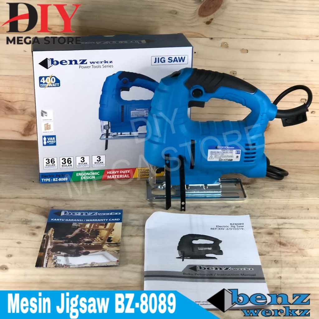 Jual BENZ WERKZ Mesin Gergaji Jigsaw GRATIS 2 Mata Besi Kayu Mesin ...