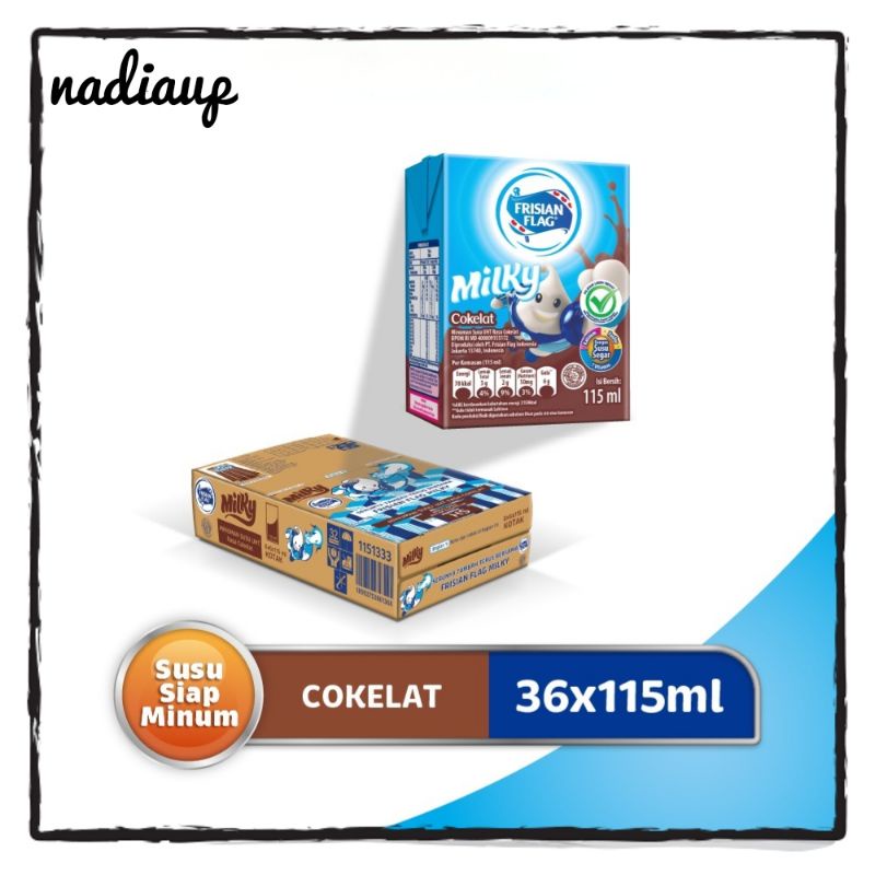 Jual Frisian Flag Susu UHT Milky 115ml 1 Dus (36pcs) | Shopee Indonesia