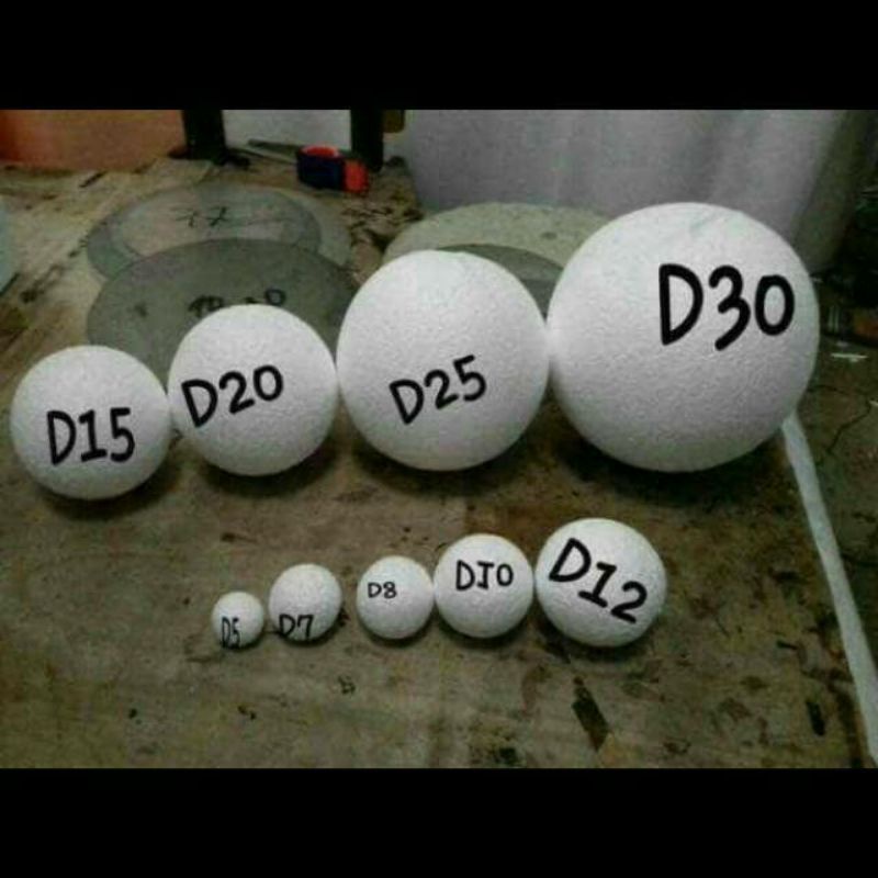 Jual Bola Gabus / Styrofoam Ball Bola Sterofoam Bola Foam Polystyrene ...
