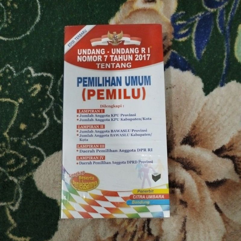 Jual BUKU UNDANG - UNDANG PEMILIHAN UMUM PEMILU | Shopee Indonesia Jual BUKU UNDANG - UNDANG PEMILIHAN UMUM PEMILU | Shopee Indonesia