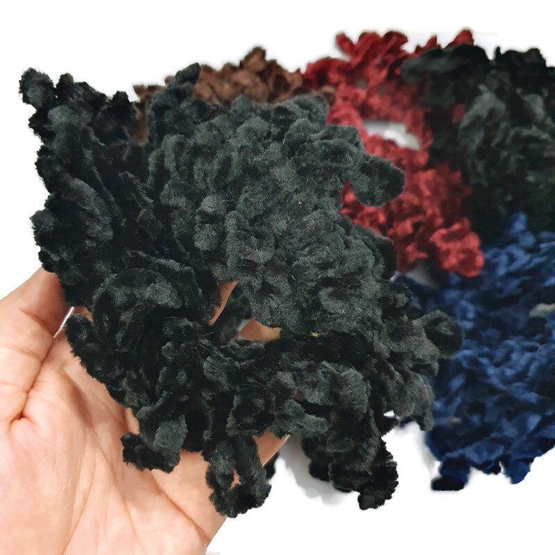 Jual SMALL - Ikat Rambut Ubur Ubur Mini/Kunciran Cendol Konde/Cepolan ...