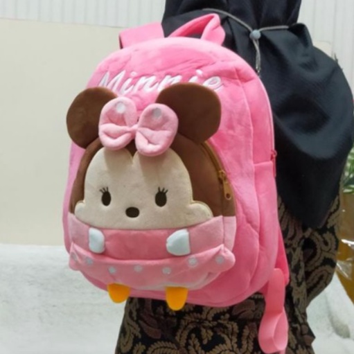 Jual Toysopedia Tas Ransel 2Resleting Ufufy Pooh Mickey Minnie Pooh Gajah Dumbo /Backpack Anak ...
