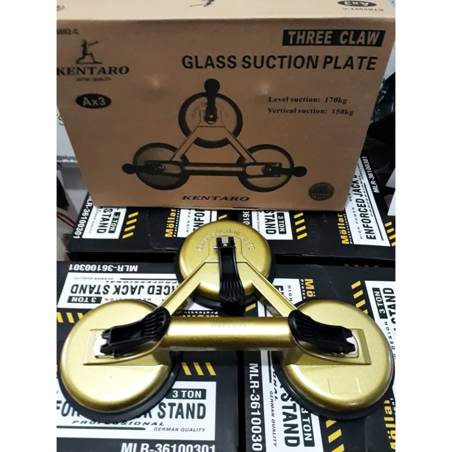 Jual Kop Kaca Kaki 3 Kentaro Glass Suction plate 3 Cup Glass Lifting ...