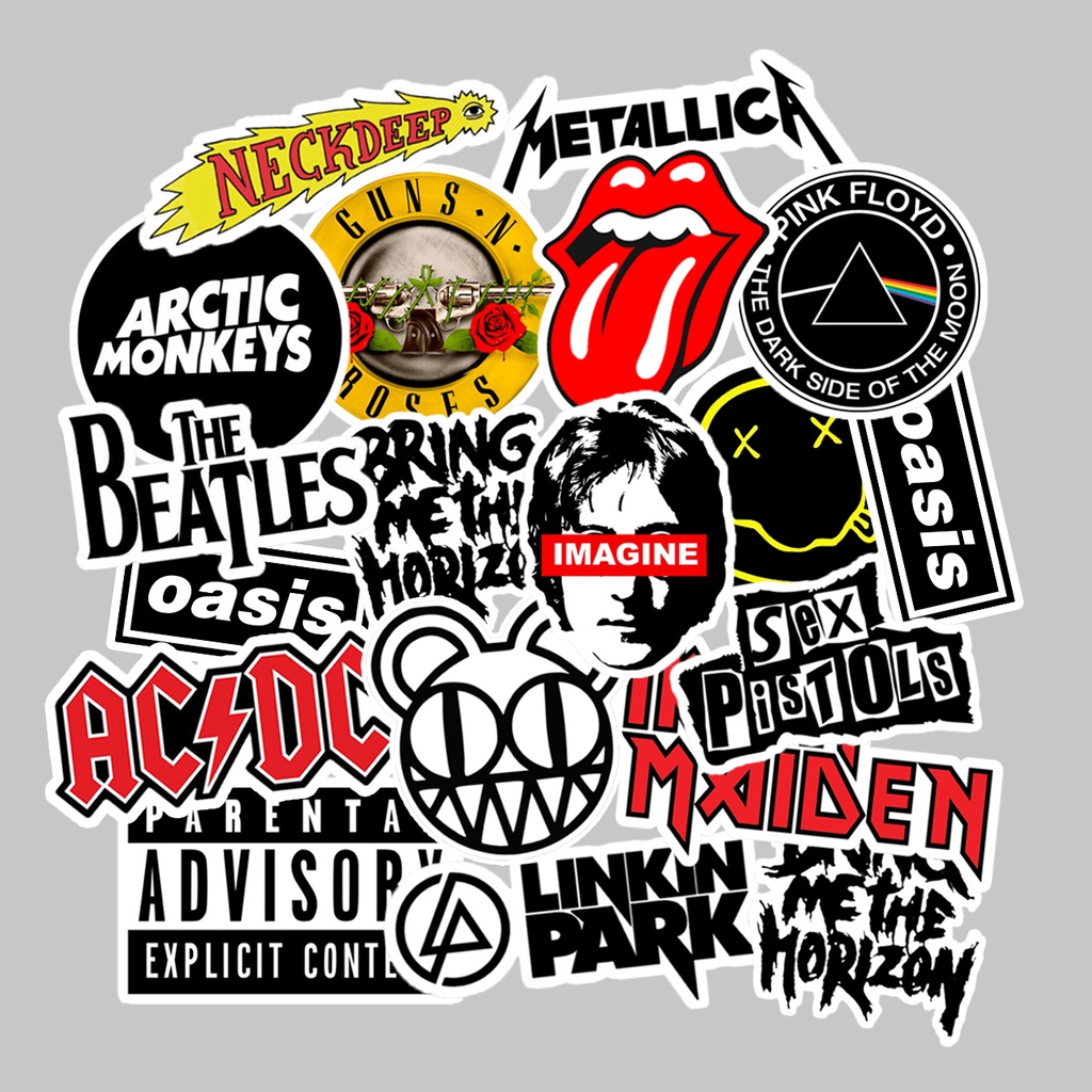 Jual stiker sticker aesthetic band rock metal stiker anti air stiker ...
