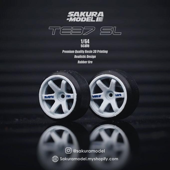 Jual 1/64 Custom Wheels Sakura Model Te37Sl | Shopee Indonesia