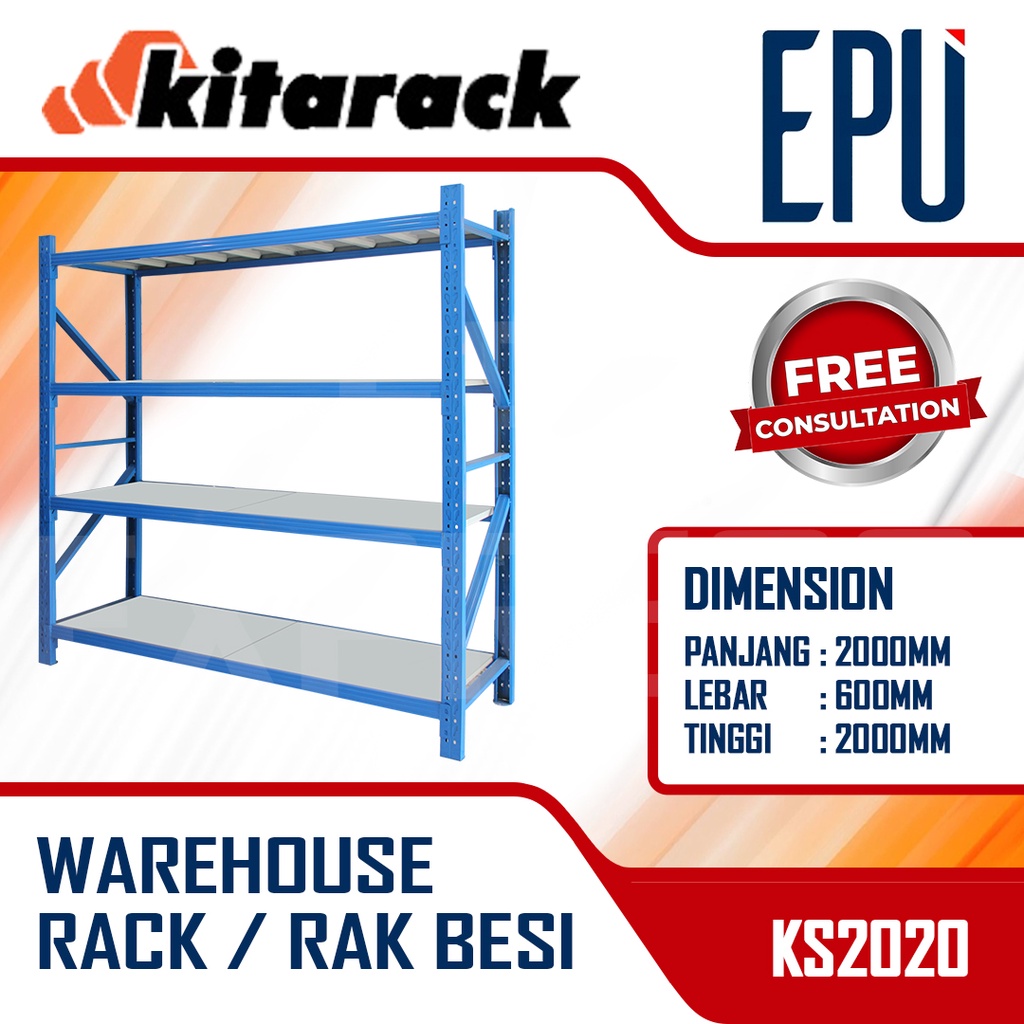 Jual Kitarack KS2020 (Starter) - Rak Gudang Besi Warehouse Rack Rak ...