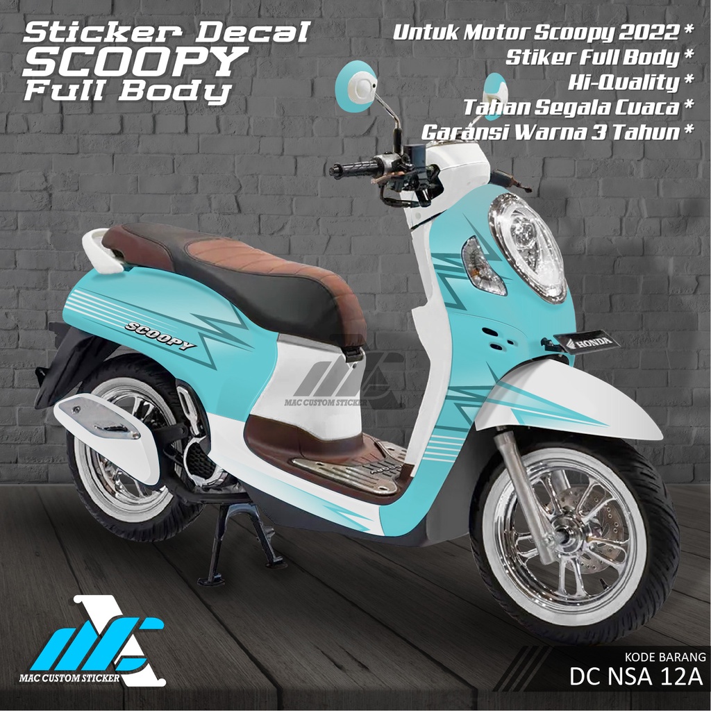 Jual STIKER DECAL SCOOPY STICKER FULL BLOK - STIKER ALL NEW SCOOPY 2021 ...