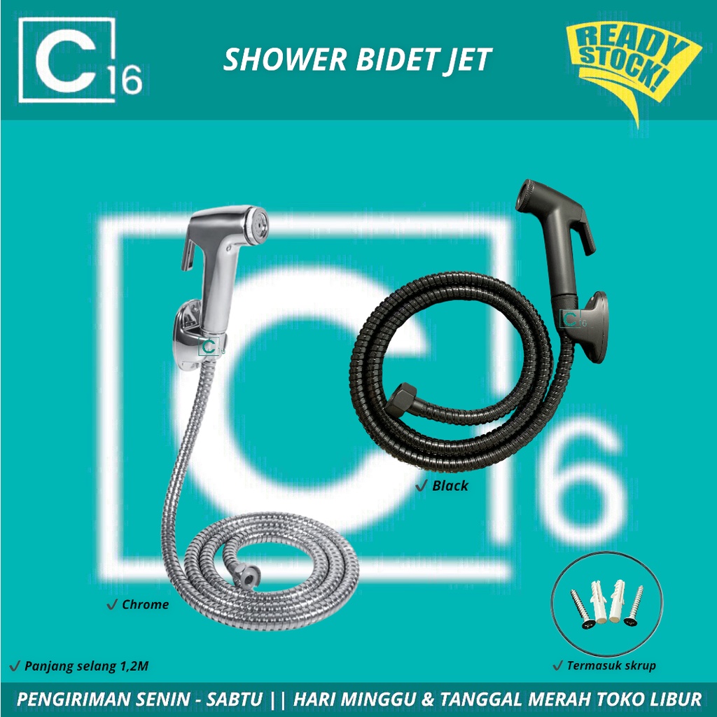 Jual 1 Set Jet Shower Kloset Jet Shower Kamar Mandi / Shower Cebok ...