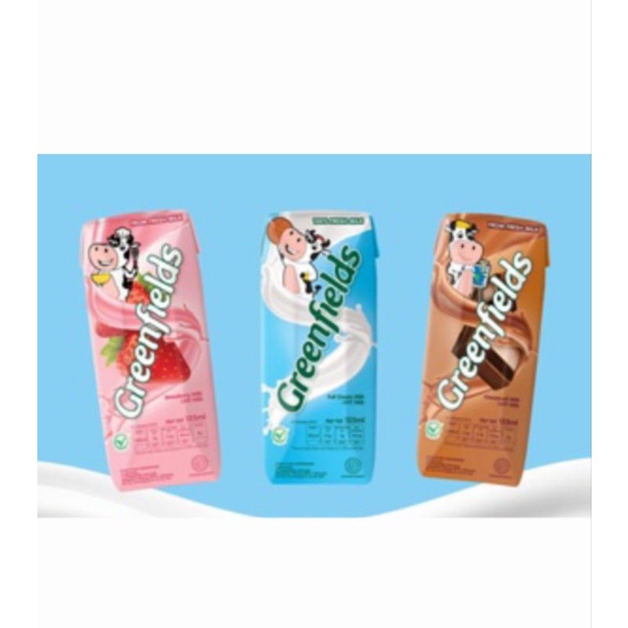 Jual Susu Greenfields UHT 125ml x 40pcs (all varian rasa) | Shopee Indonesia