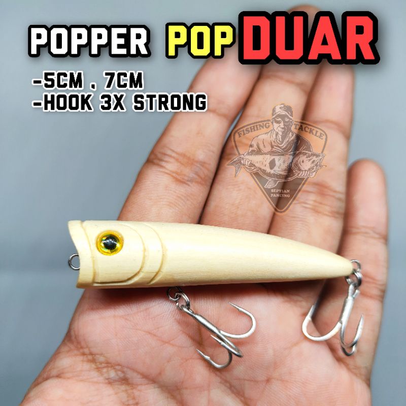 Jual Lure Popper PopDuarr 5cm,7cm Hook 3X strong | Shopee Indonesia