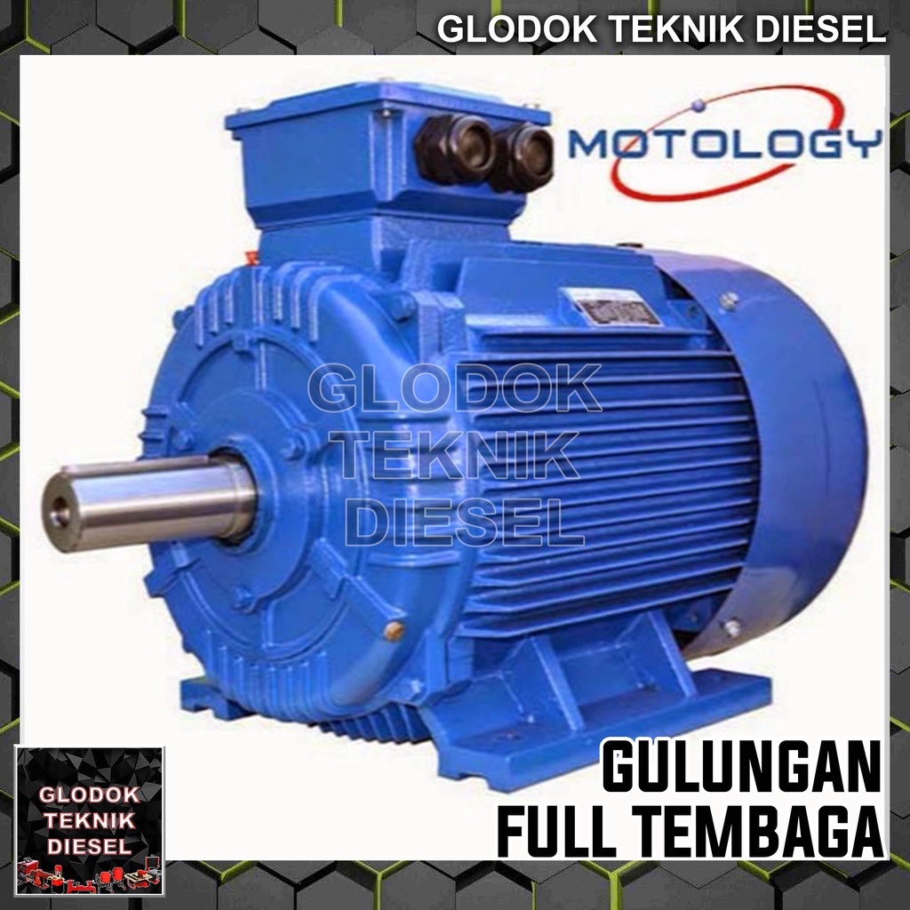 Jual Dinamo Electric Motor 60 HP 45 KW 3000 RPM 3 PHASE 2 POLE Gulungan Full Tembaga B3 45000 W ...