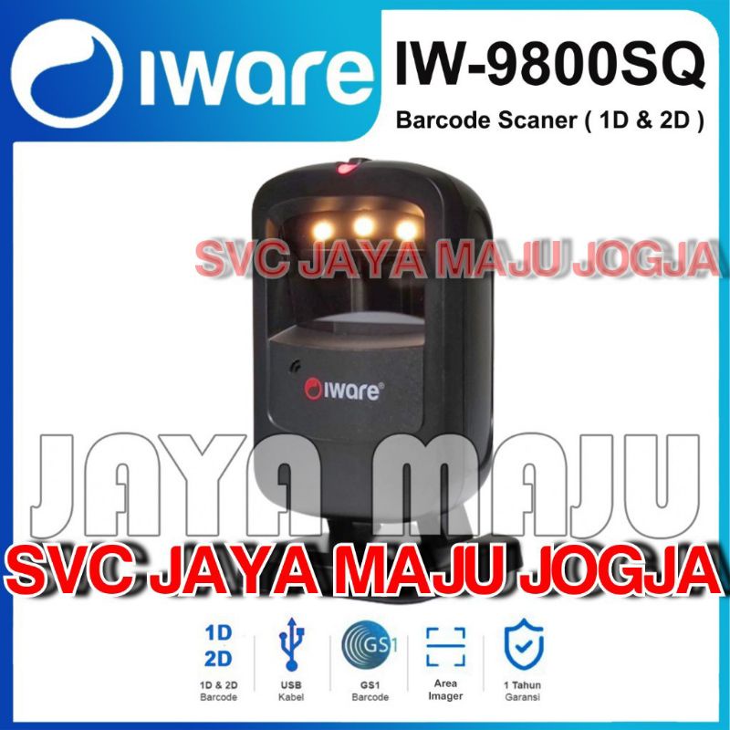 Jual IWARE IW 9800 SQ - USB - 1D 2D || BARCODE SCANNER - AREA IMAGER ...