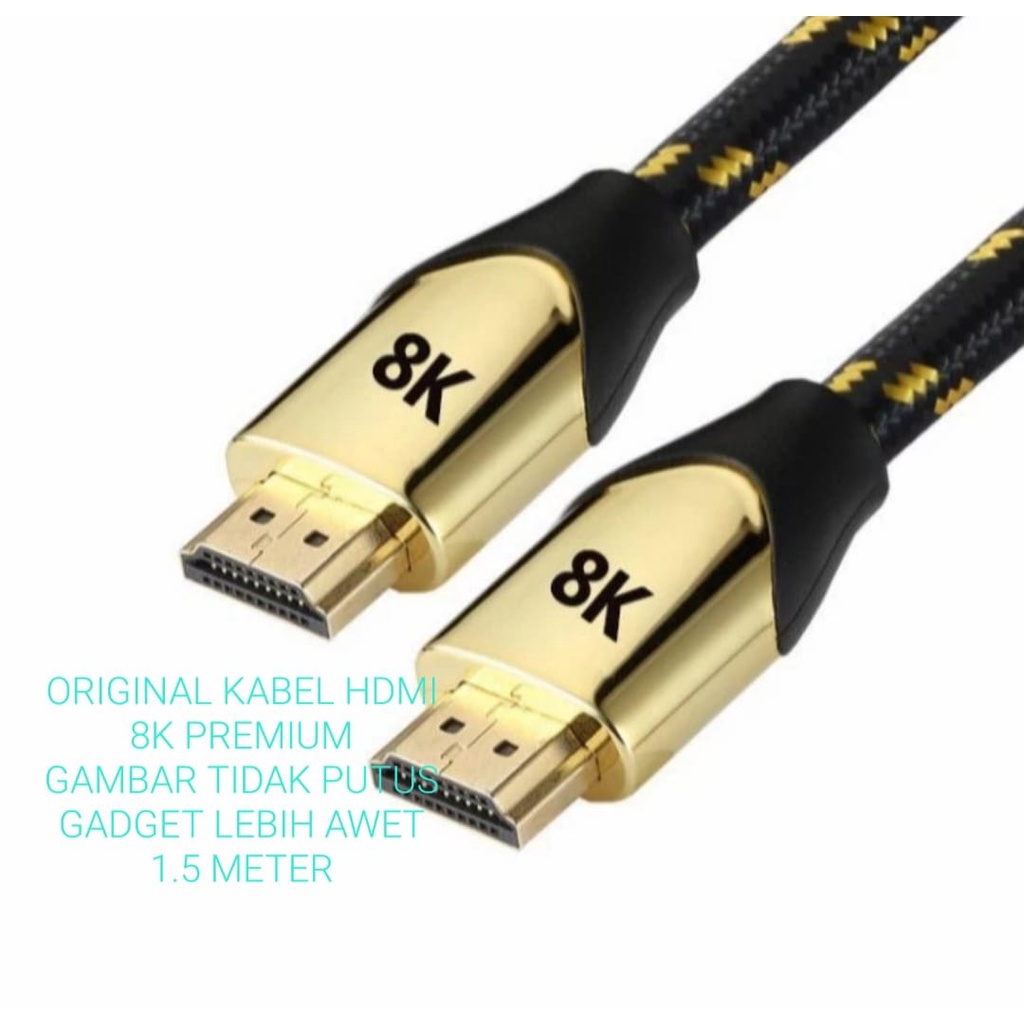 Jual G651 KABEL HDMI 1.5 METER 8K CABLE TELEVISI PS GAME CPU GAMBAR M ...