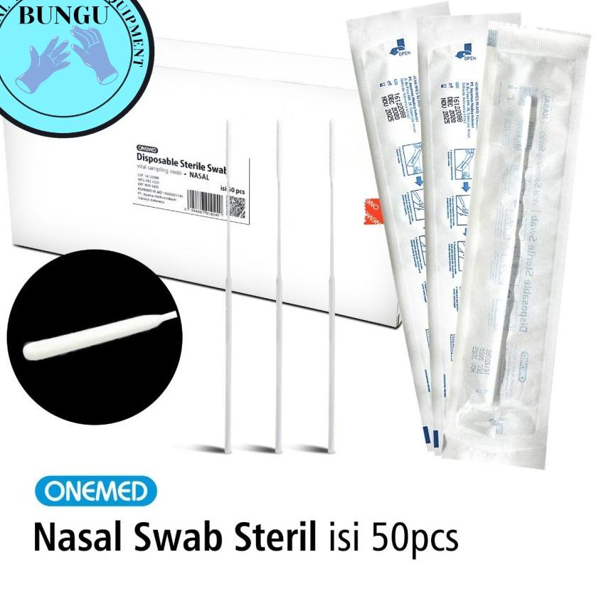 Jual BIG SALE BUNGU Nasal Swab Steril Antigen Sterile Flocked Swab Naso ...