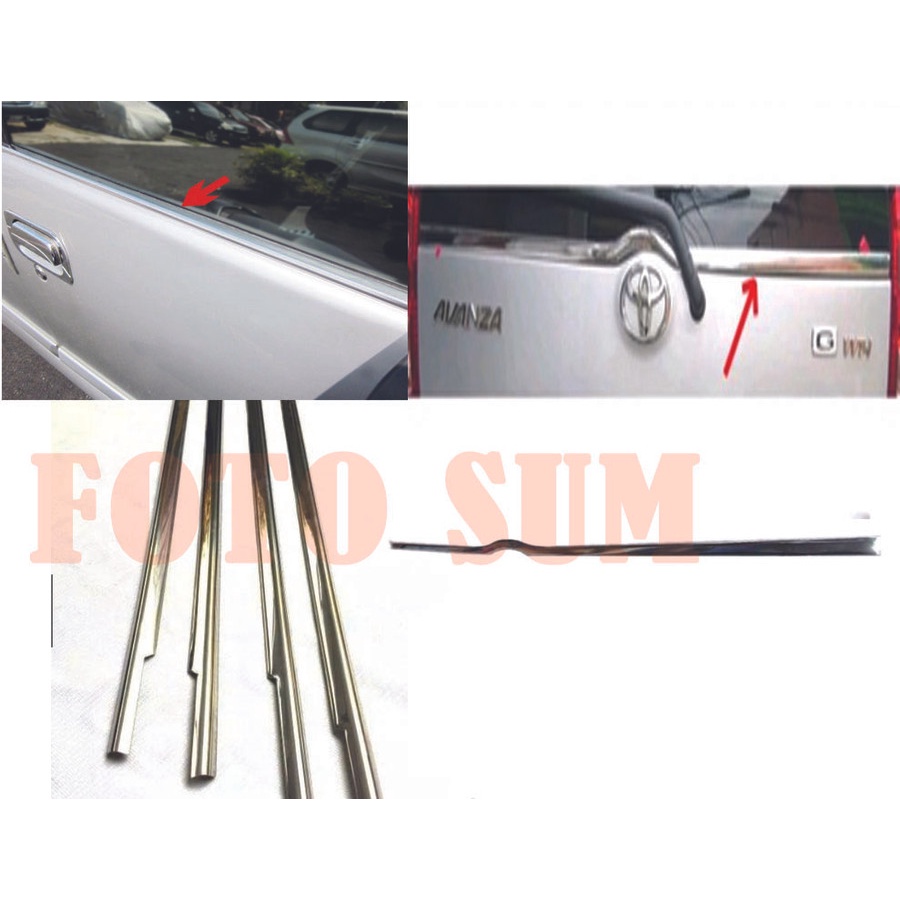 Jual list kaca sampin dan belakang mobil avanza awal sampai 2011 cherom ...