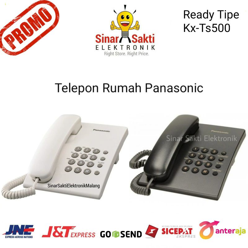 Jual Panasonic Telepon Rumah Kantor Telpon Telfon TS 505 / KX-TS505 Kabel | Shopee Indonesia
