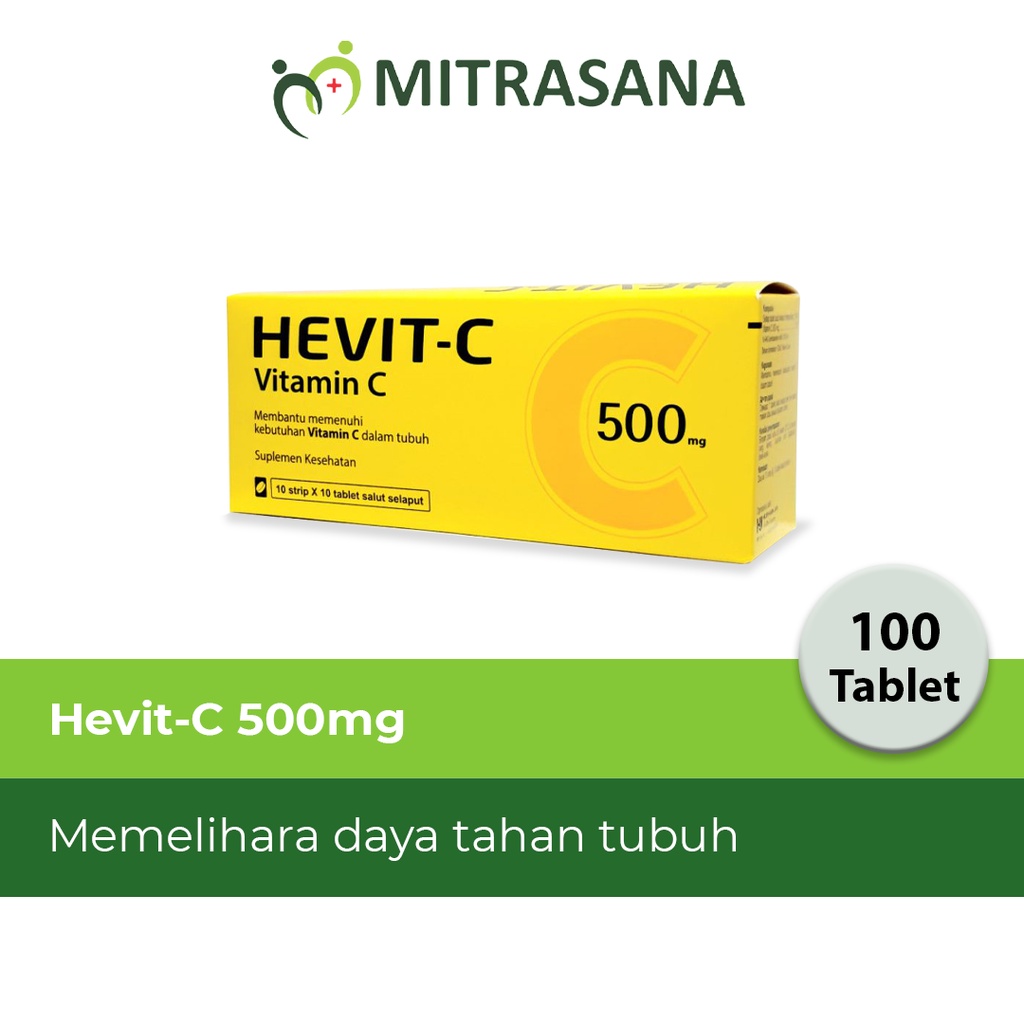 Jual Hevit-C 500 Mg - Paket Isi 2 Box - Membantu Memelihara Daya Tahan ...