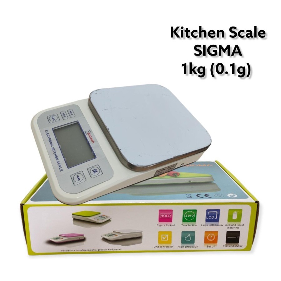 Jual Timbangan Dapur Sigma Kapasitas 1kg, 6kg - 1kg | Shopee Indonesia