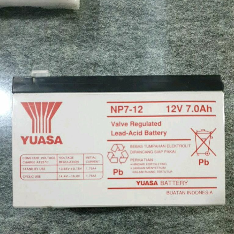 Jual YUASA VRLA NP7-12 battery UPS | Shopee Indonesia