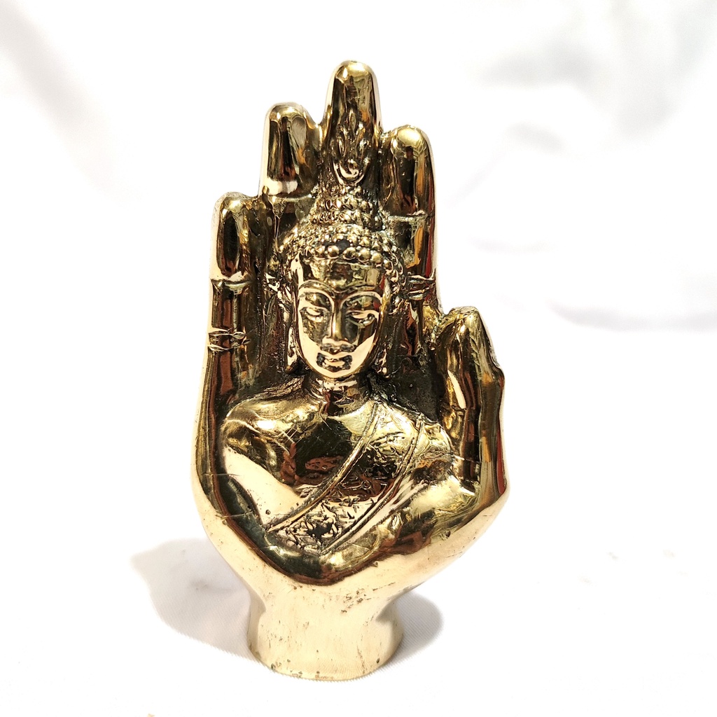 Jual patung tangan buddha logam kuningan | Shopee Indonesia