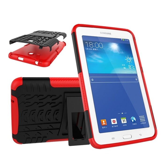 Jual Samsung Tab 3 Lite 3V T110 T111 Rugged Armor Stand Casing Hard Soft | Shopee Indonesia