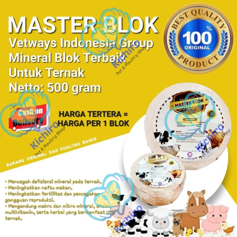 Jual Master Blok Vetways Mineral Block Vet Ways Terbaik Untuk Hewan ...