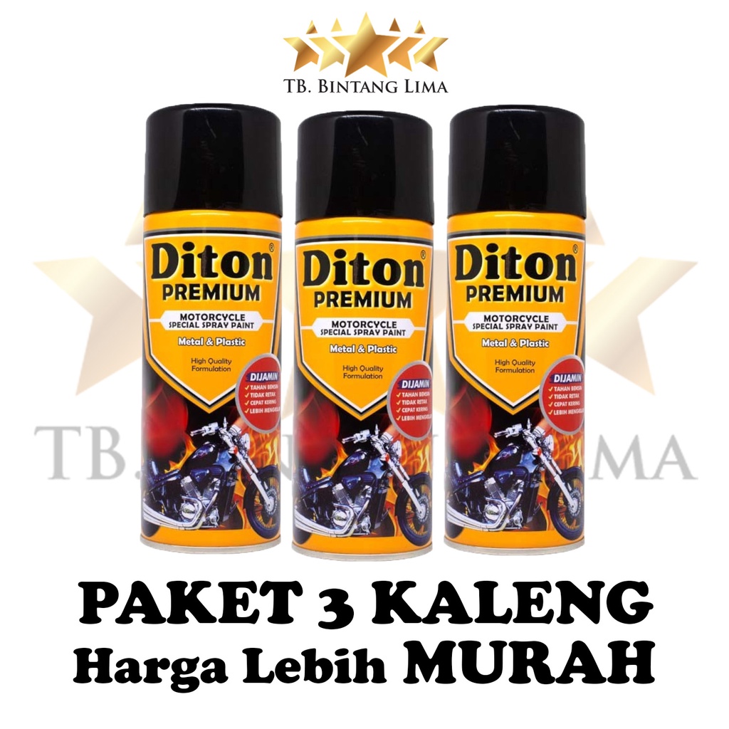 Jual PAKET 3 KALENG Cat Semprot Diton Premium Candy Red Violet blue ...