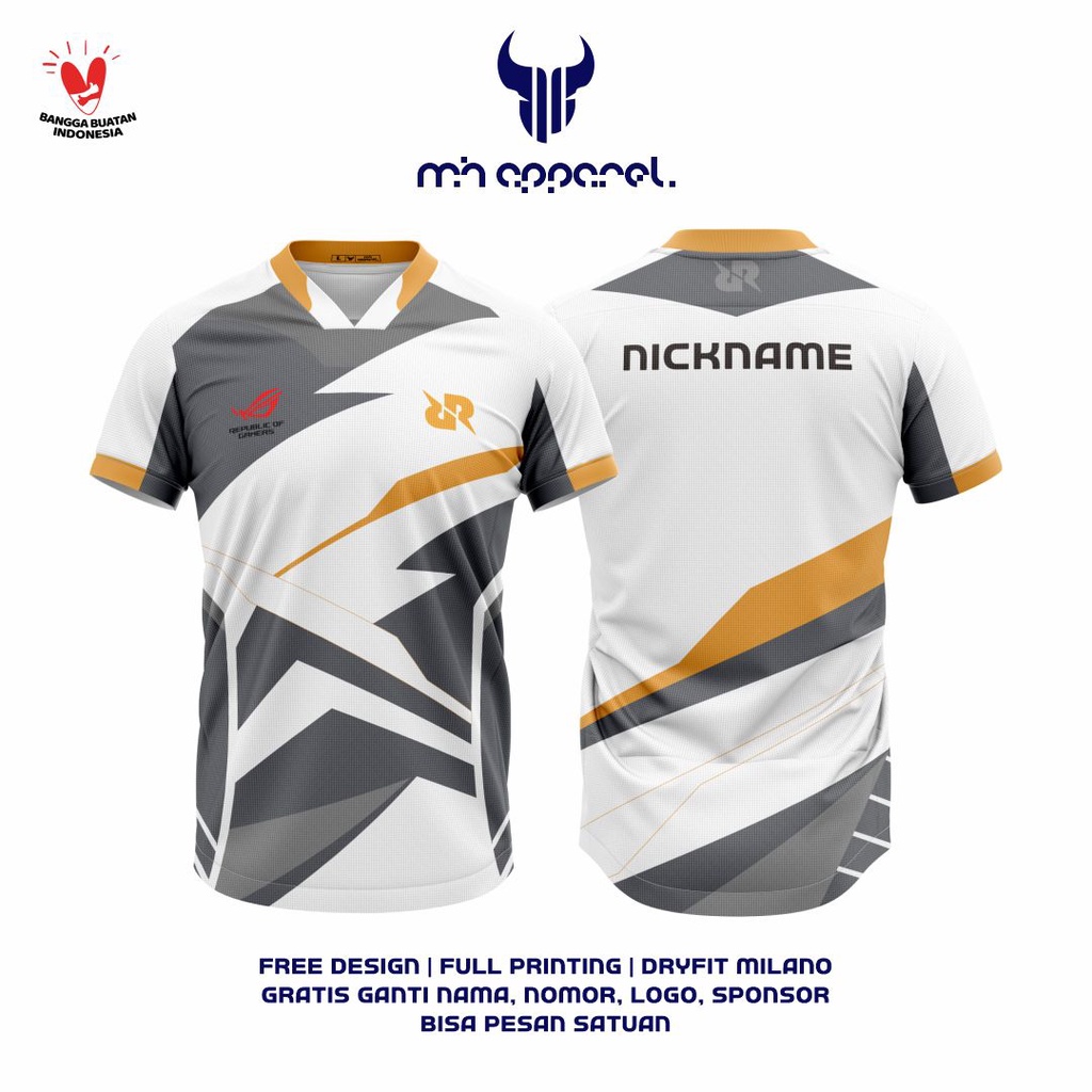 Jual JERSEY RRQ TERBARU E-SPORT/GAMING FULL PRINTING FREE CUSTOM DESAIN ...